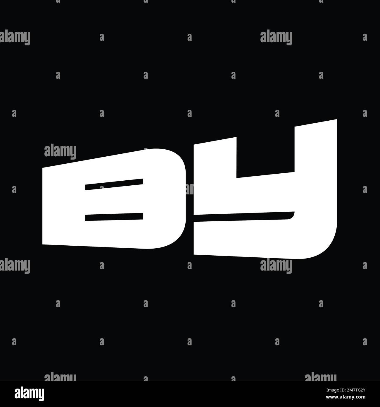 Logo monogram big alphabet vector images design template Stock Photo ...