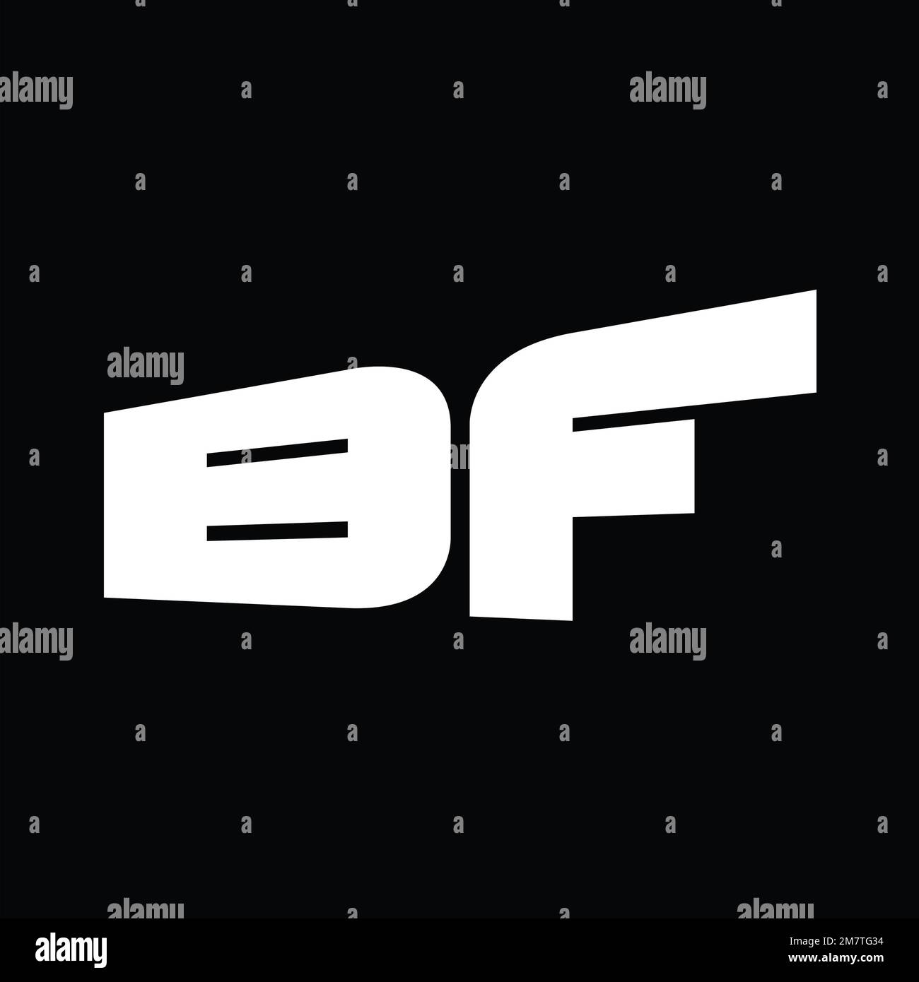 BF Logo monogram big alphabet vector images design template Stock Photo ...