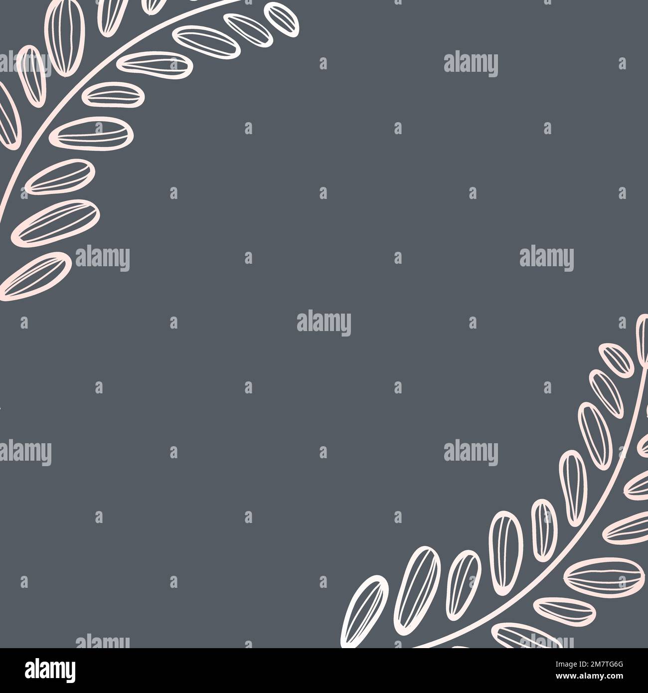 Leafy frame card design vector Stock Vector Image & Art - Alamy