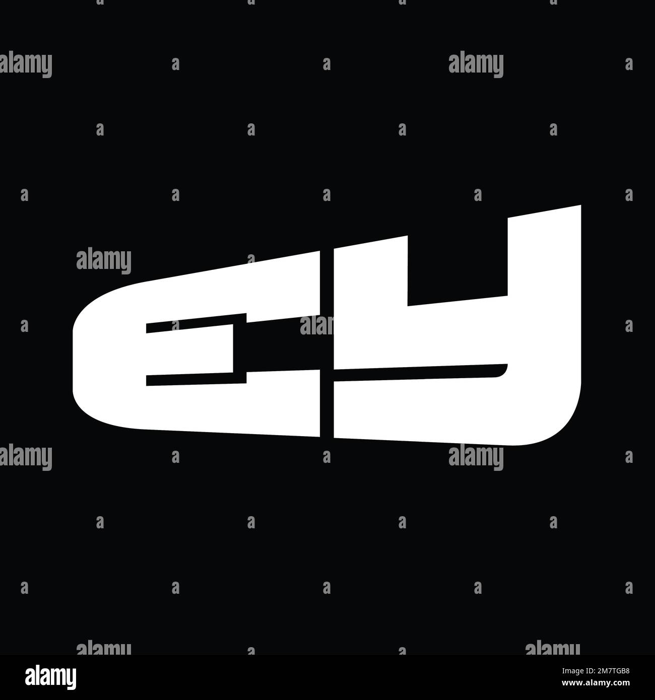 Logo monogram big alphabet vector images design template Stock Photo ...