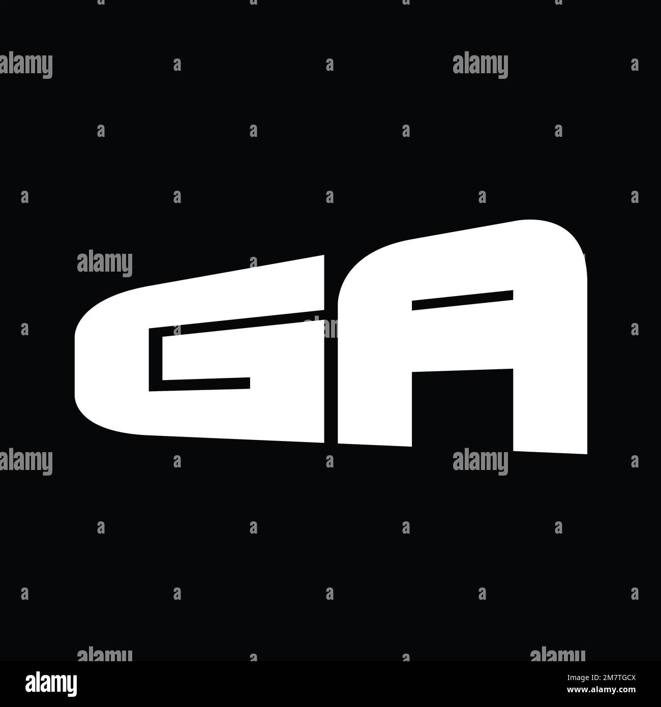 Logo monogram big alphabet vector images design template Stock Photo ...