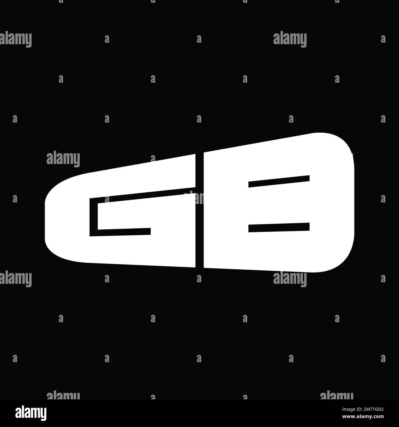 Logo monogram big alphabet vector images design template Stock Photo ...