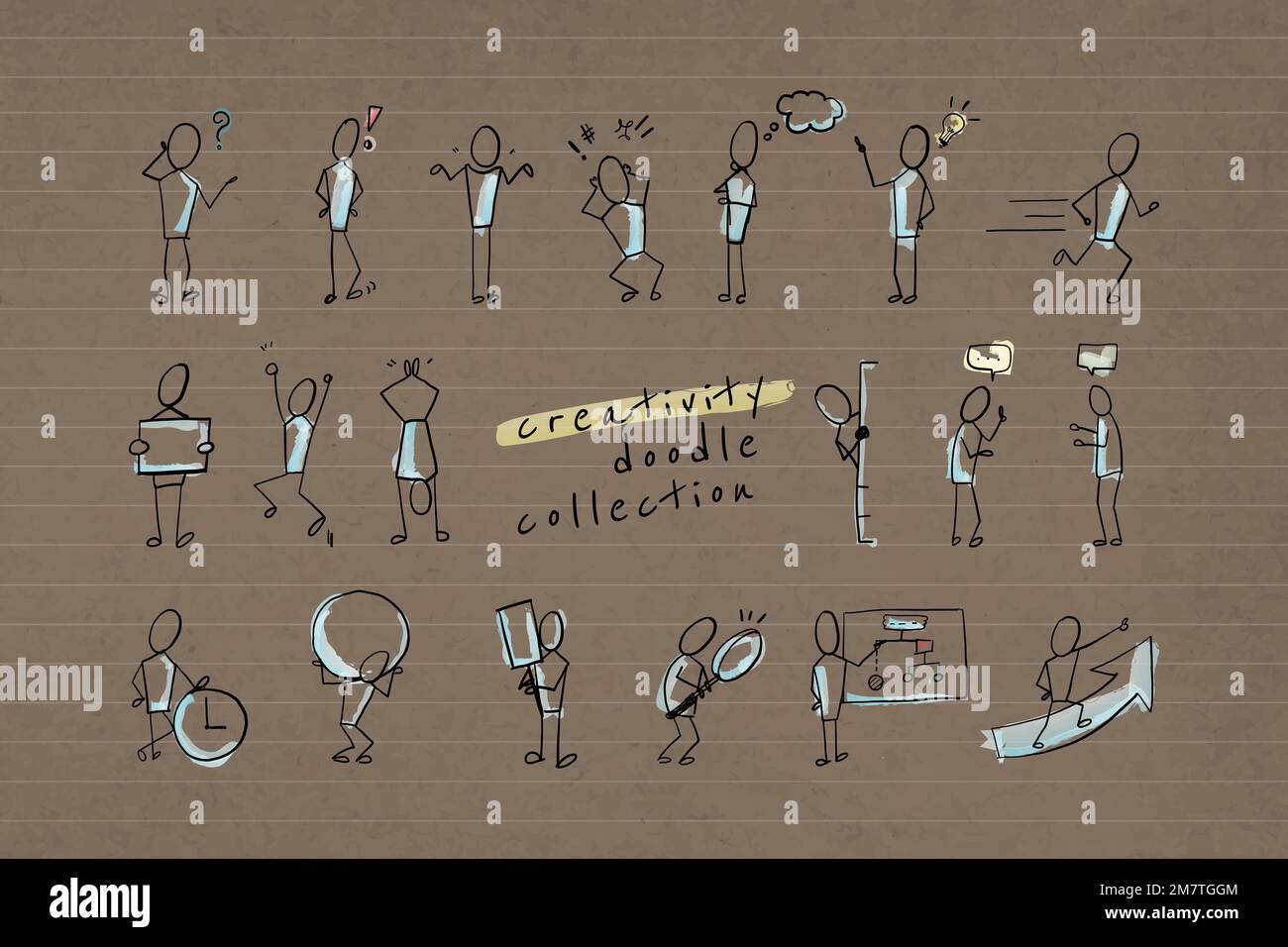 Creativity doodle design collection vector Stock Vector Image & Art - Alamy