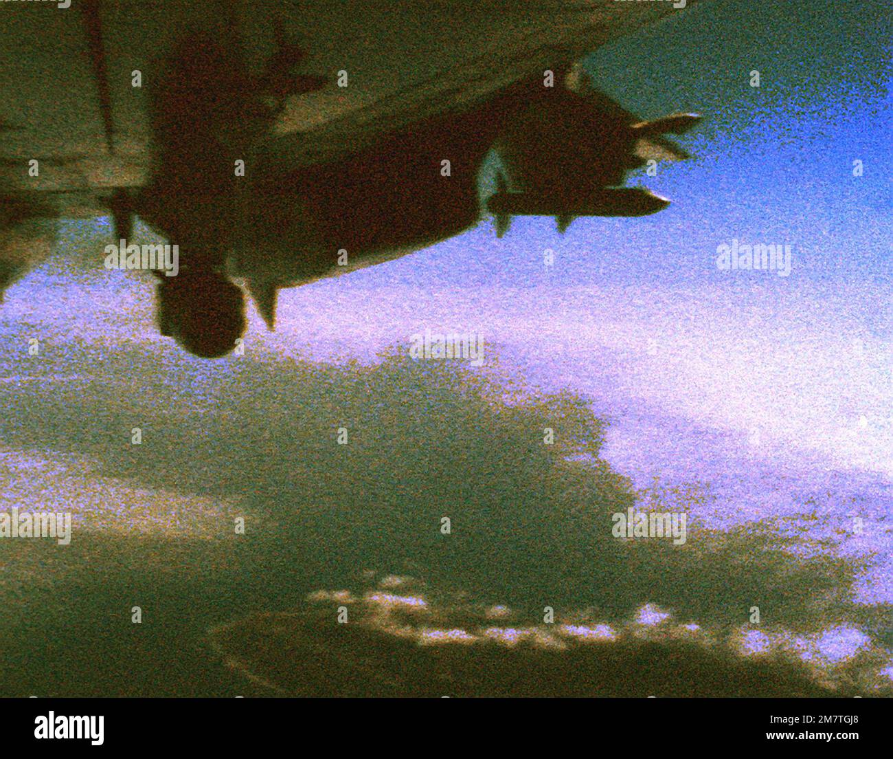 An Advanced Medium Range Air-to-Air Missile (AMRAAM) during its launch ...