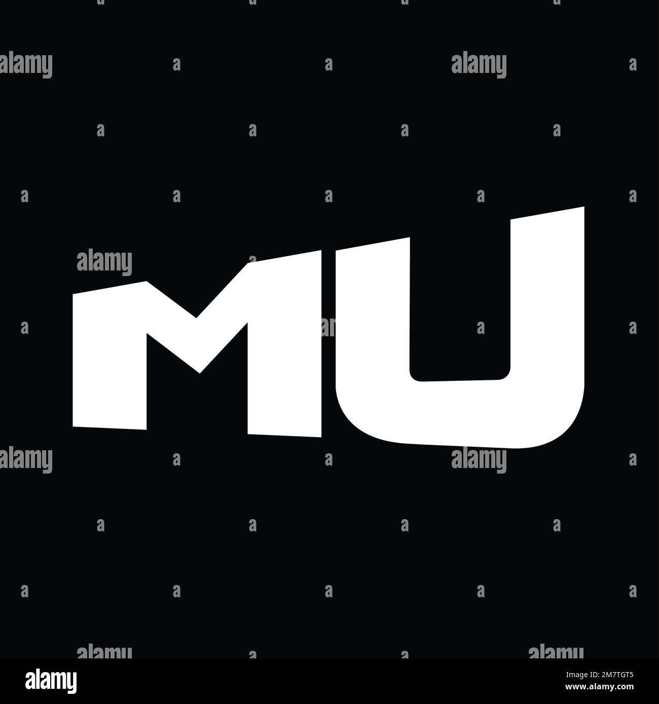 MU Logo monogram big alphabet vector images design template Stock Photo ...
