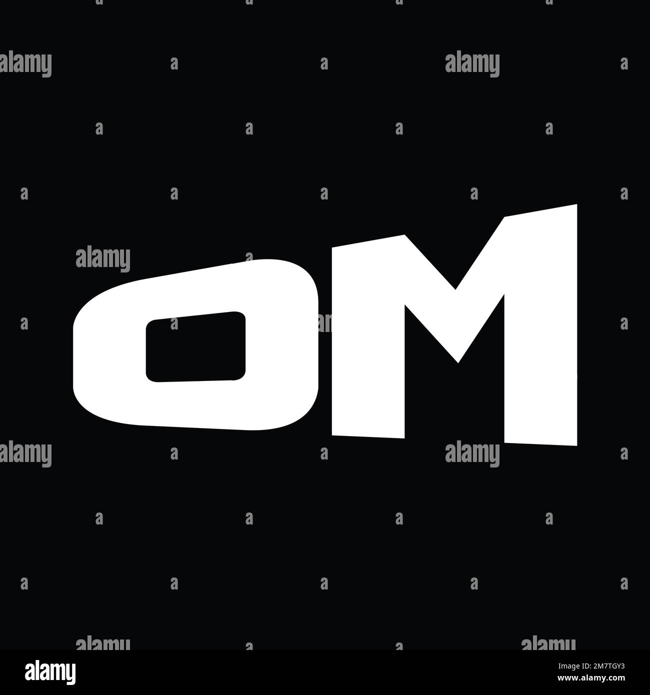 OM Logo monogram big alphabet vector images design template Stock Photo ...
