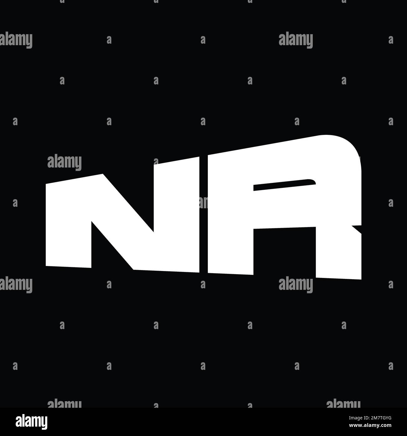 NR Logo monogram big alphabet vector images design template Stock Photo ...