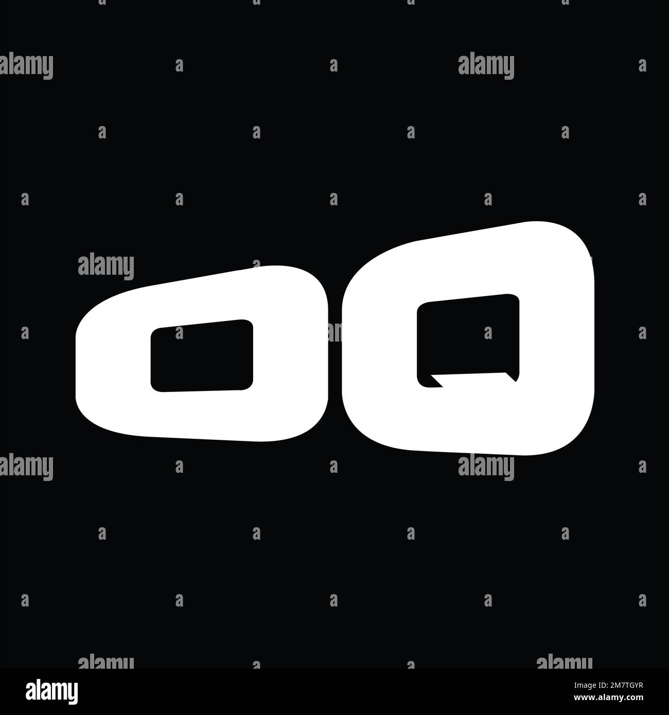 OQ Logo monogram big alphabet vector images design template Stock Photo ...