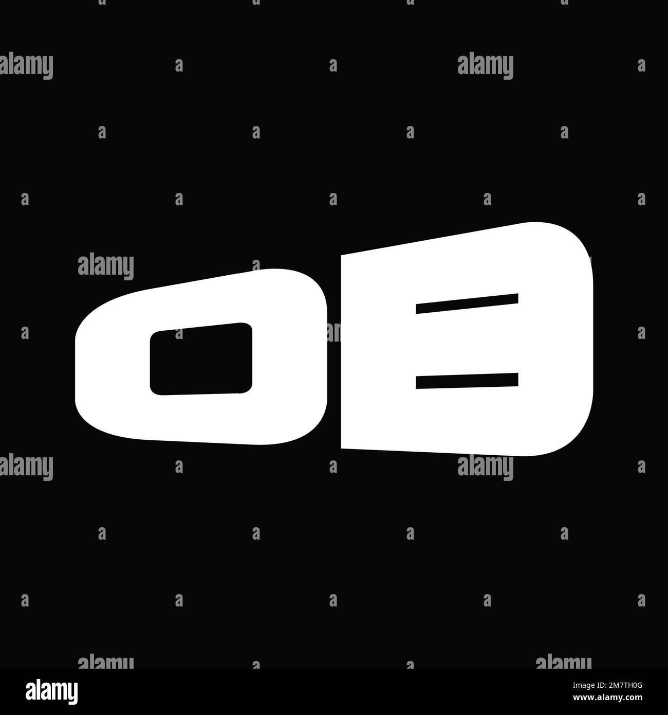 OB Logo monogram big alphabet vector images design template Stock Photo ...