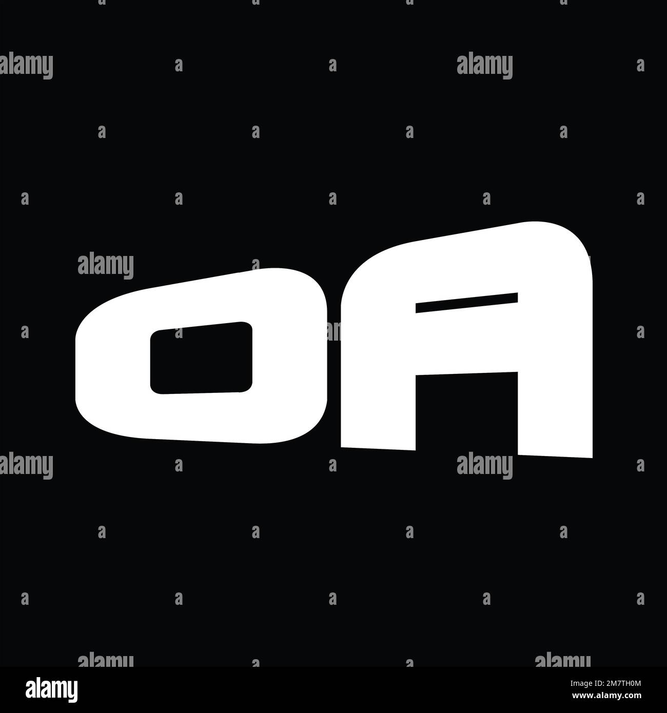 OA Logo monogram big alphabet vector images design template Stock Photo ...