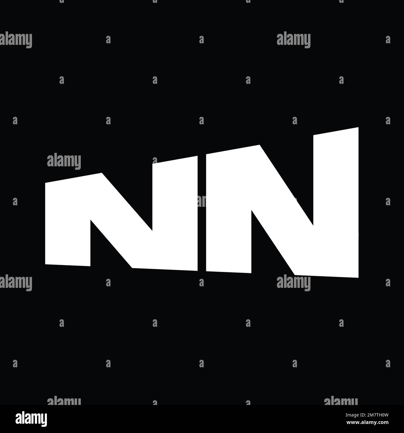 NN Logo monogram big alphabet vector images design template Stock Photo ...