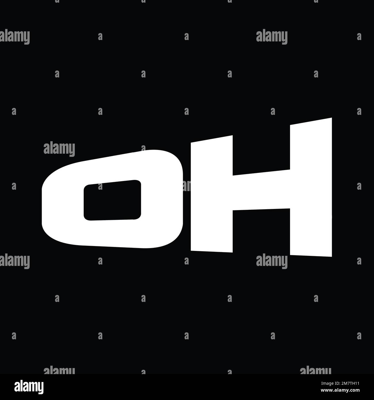 OH Logo monogram big alphabet vector images design template Stock Photo ...