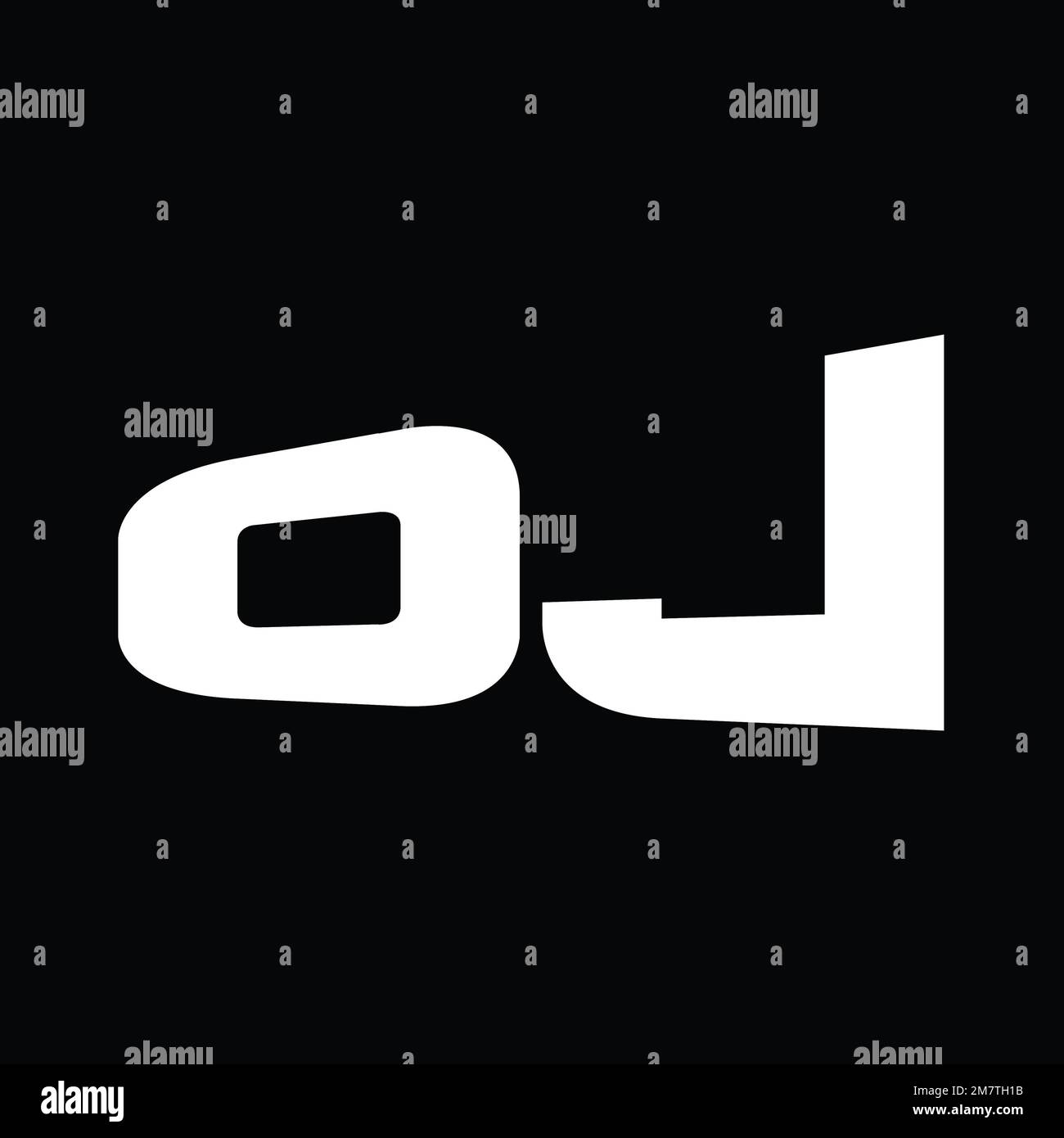 OJ Logo monogram big alphabet vector images design template Stock Photo ...
