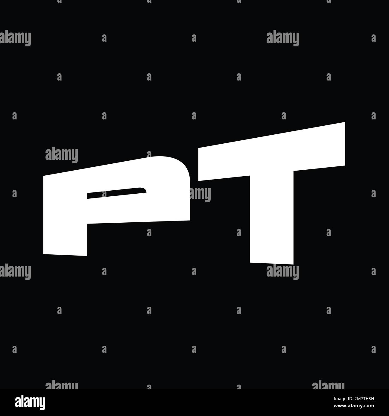 PT Logo monogram big alphabet vector images design template Stock Photo ...