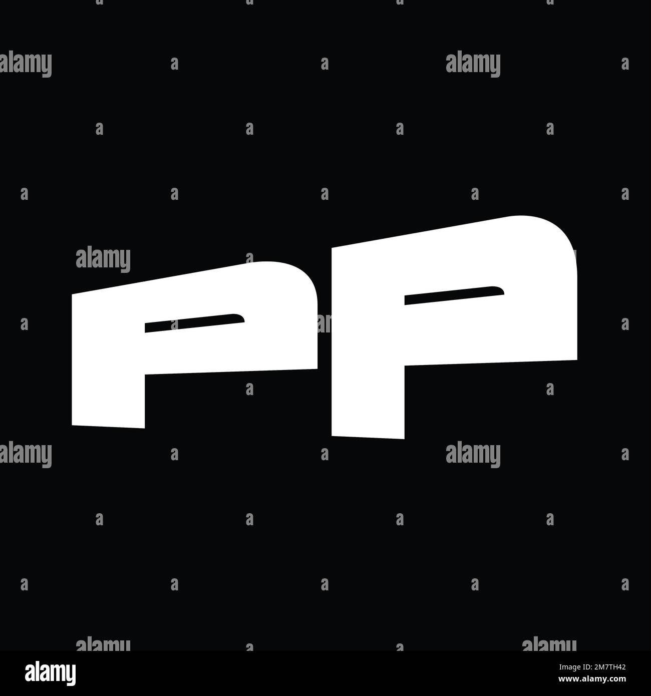 PP Logo monogram big alphabet vector images design template Stock Photo ...