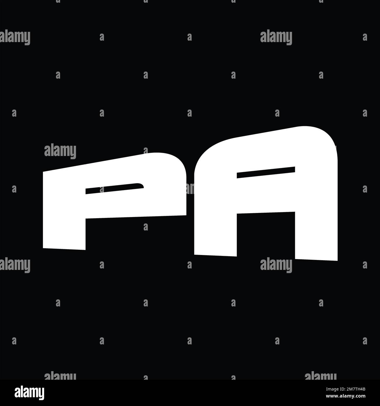 PA Logo monogram big alphabet vector images design template Stock Photo ...