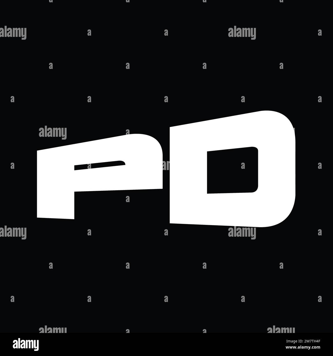 PD Logo monogram big alphabet vector images design template Stock Photo ...