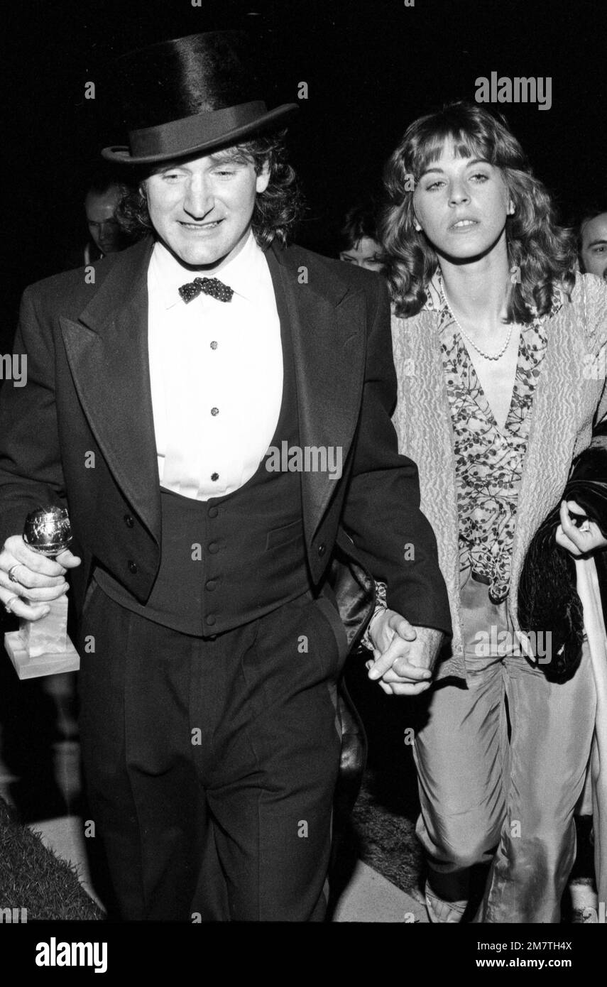 Robin Williams and Valerie Velardi at the 36th Golden Globe Awards at ...