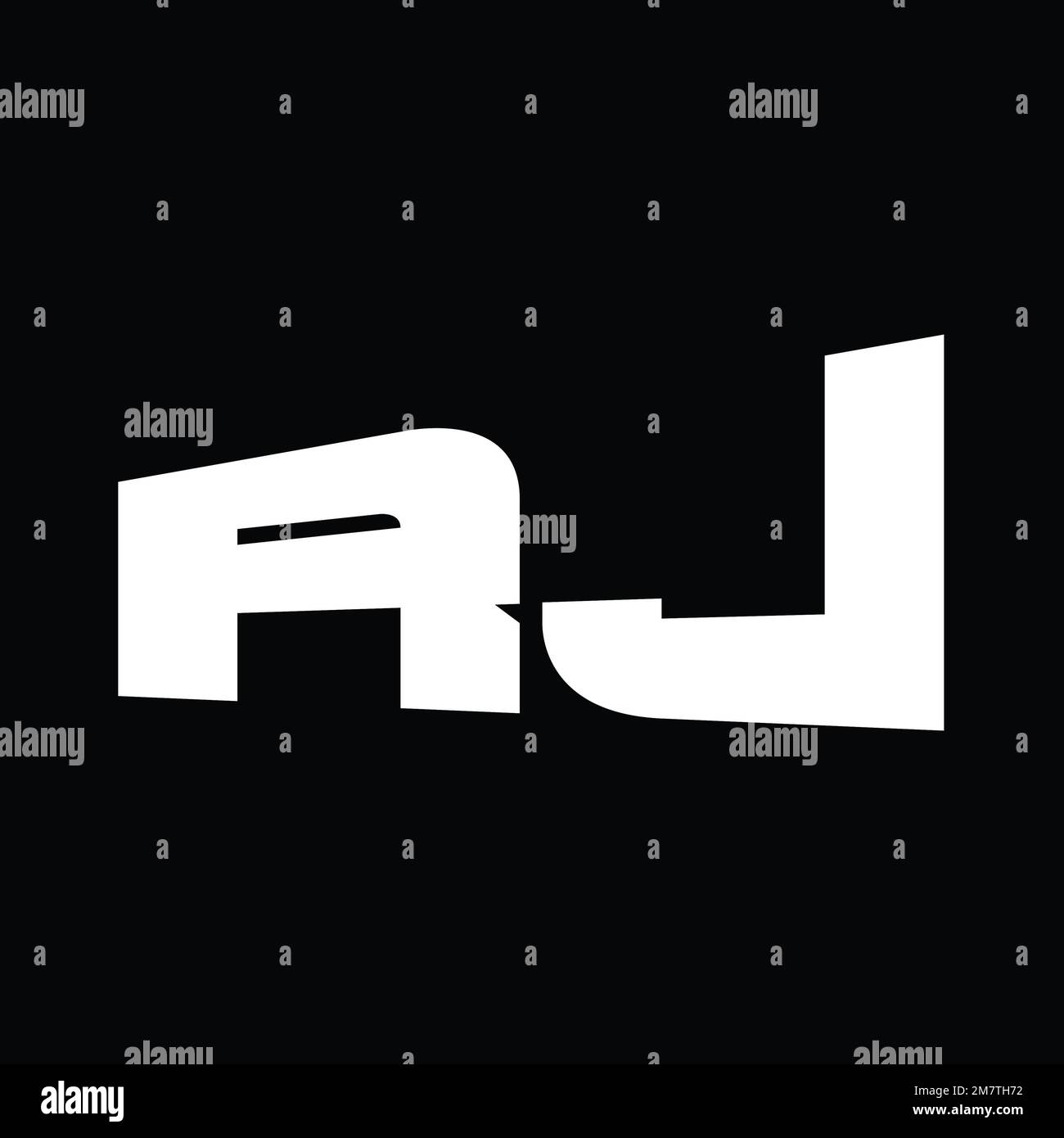 RJ Logo monogram big alphabet vector images design template Stock Photo ...