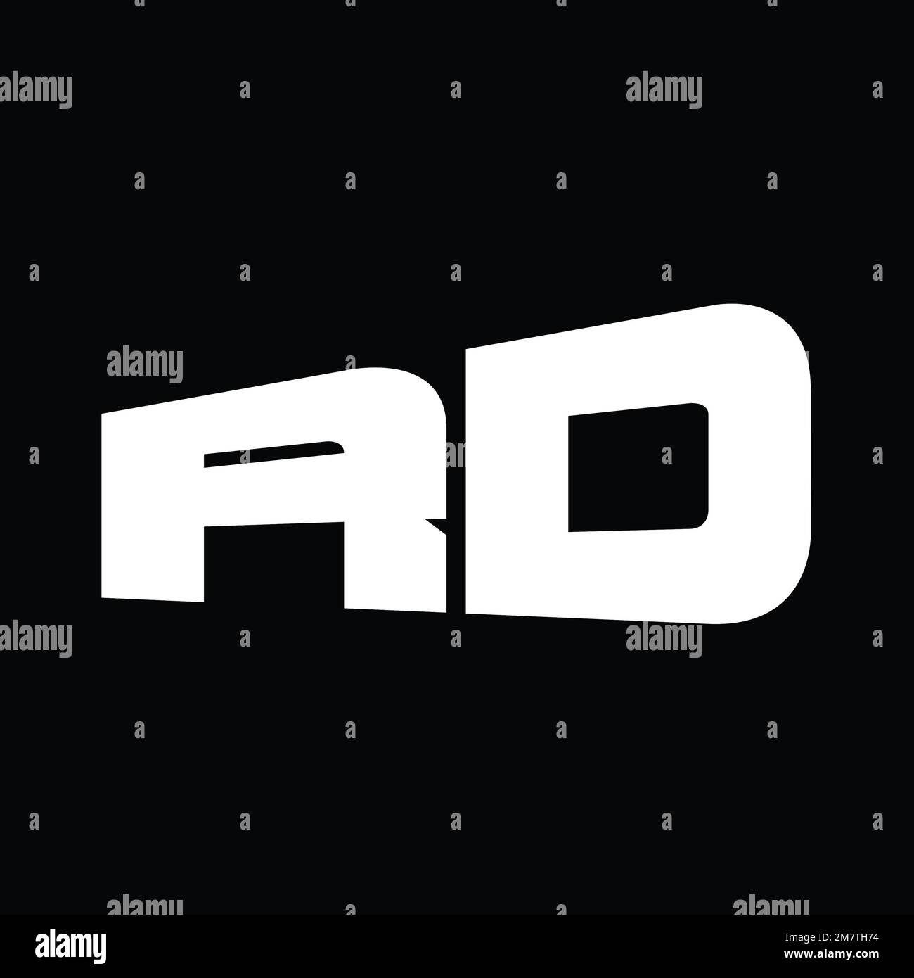 RD Logo monogram big alphabet vector images design template Stock Photo ...