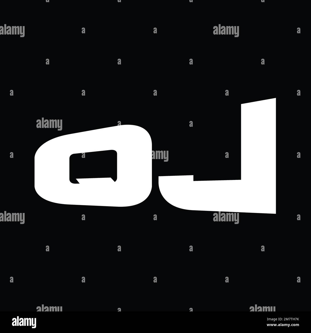 QJ Logo monogram big alphabet vector images design template Stock Photo ...