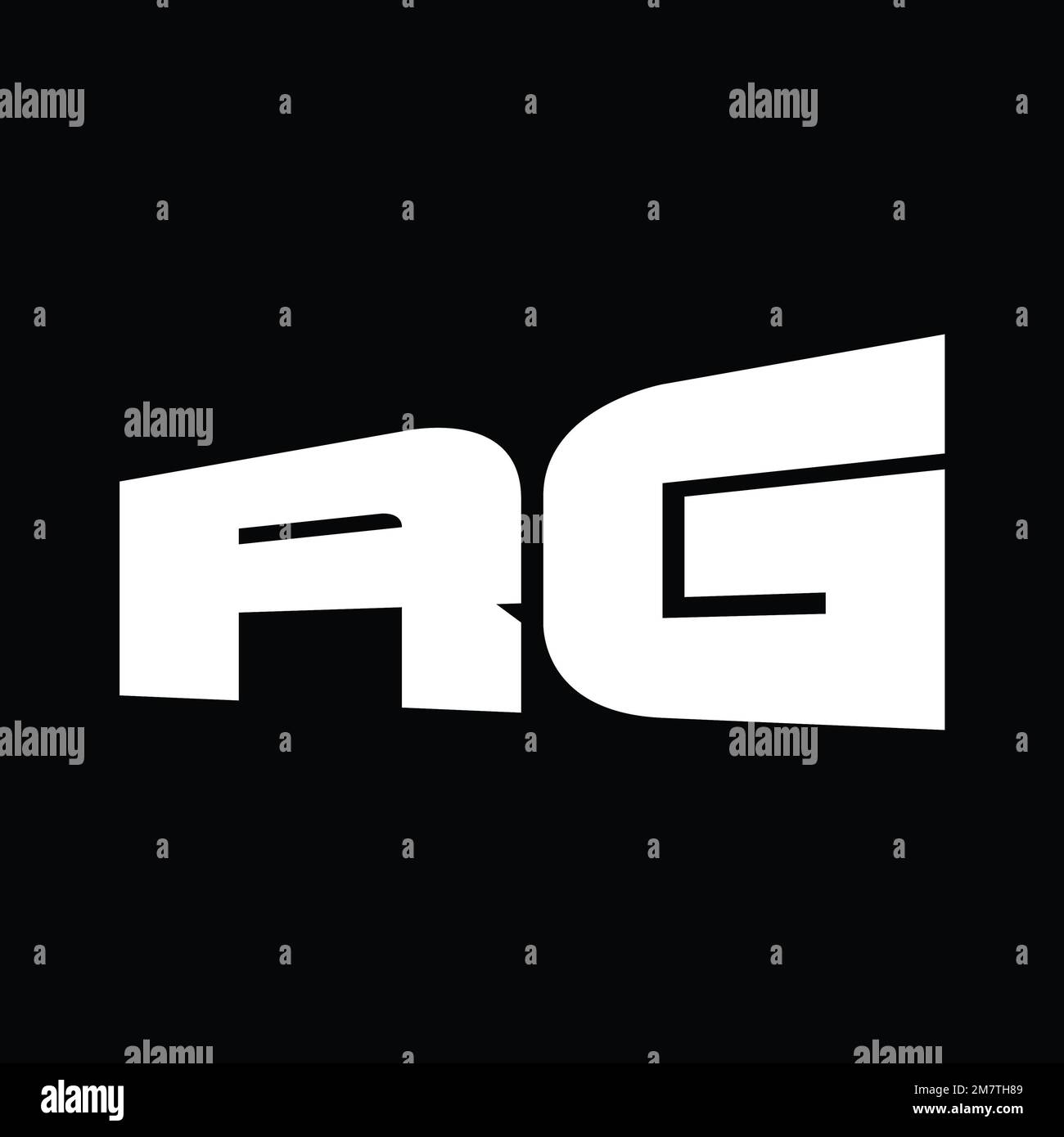 RG Logo monogram big alphabet vector images design template Stock Photo ...