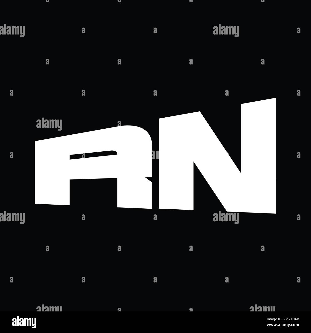 RN Logo monogram big alphabet vector images design template Stock Photo ...