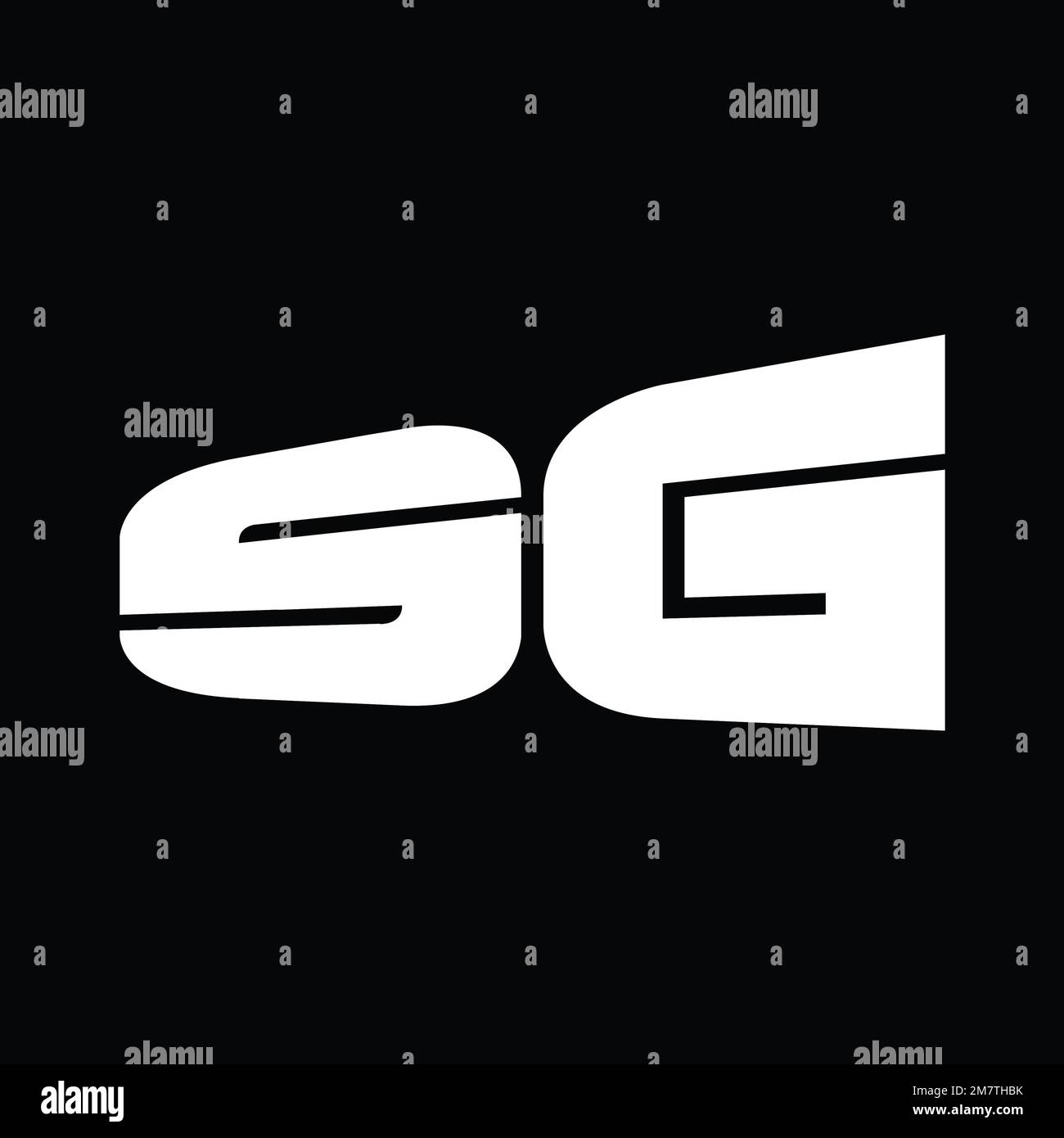 SG Logo monogram big alphabet vector images design template Stock Photo ...
