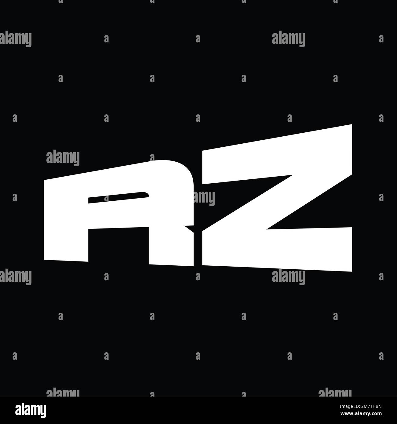RZ Logo monogram big alphabet vector images design template Stock Photo ...