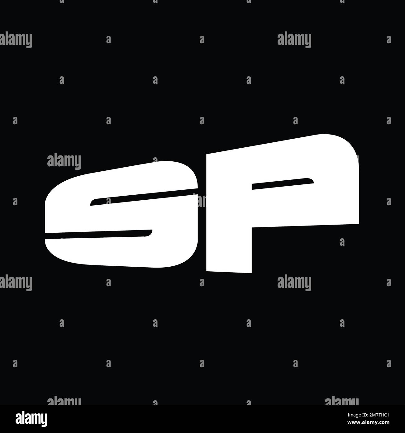 SP Logo monogram big alphabet vector images design template Stock Photo ...