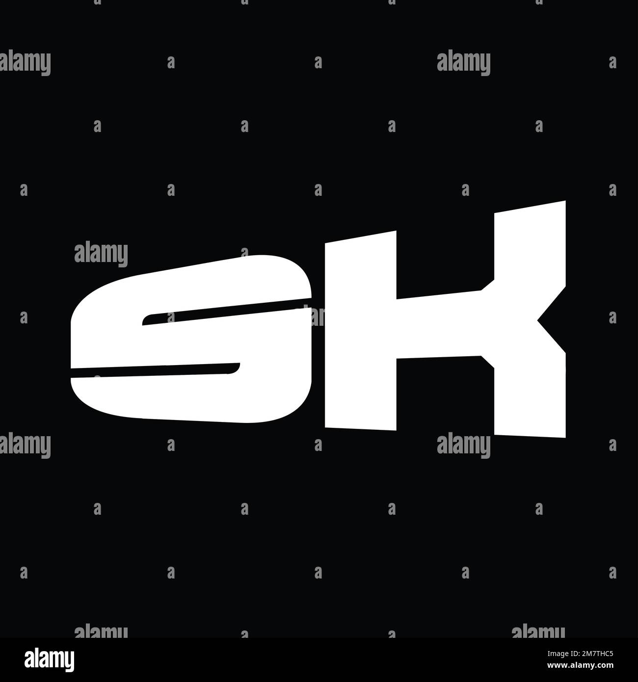 SK Logo monogram big alphabet vector images design template Stock Photo ...