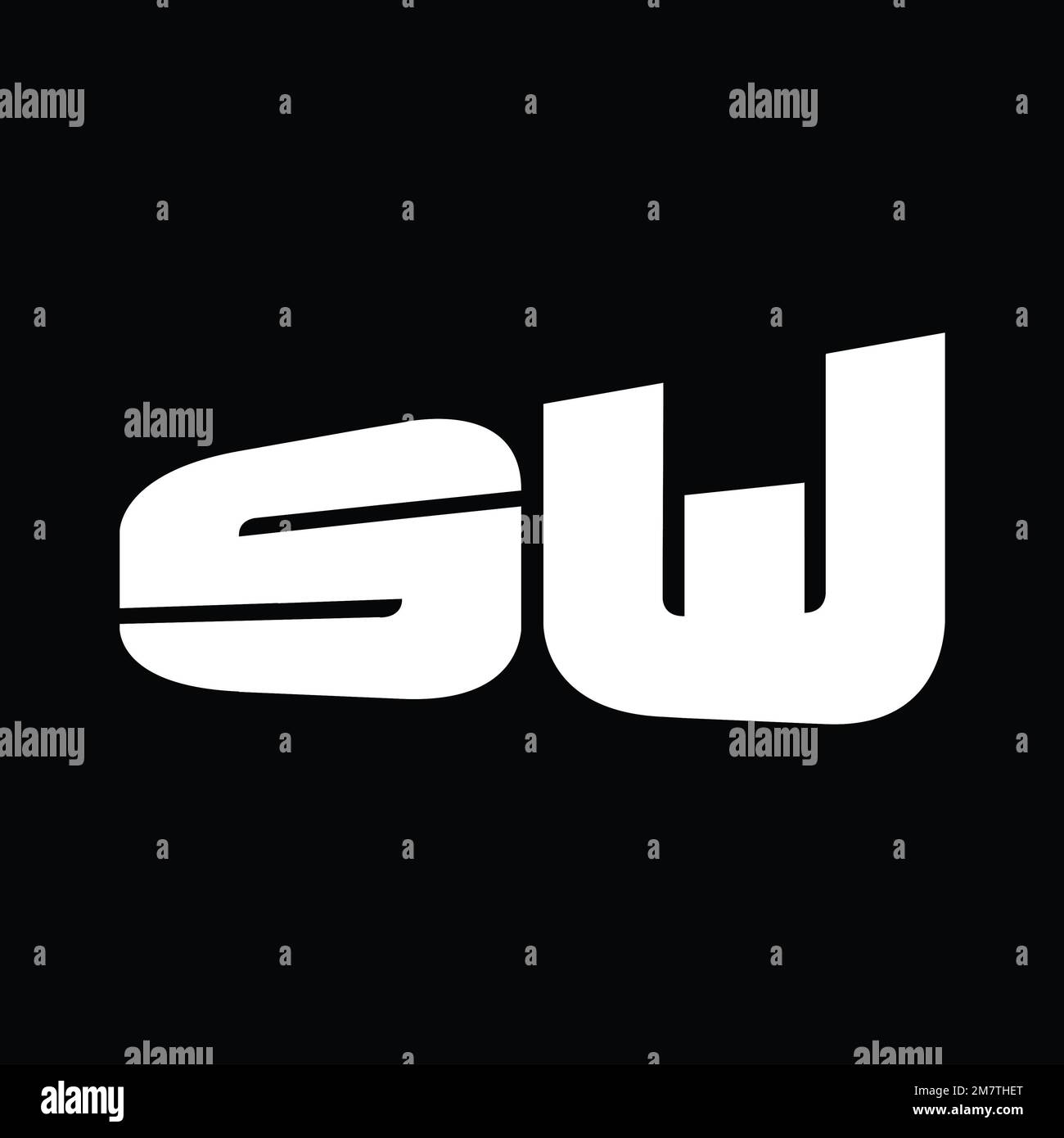 SW Logo monogram big alphabet vector images design template Stock Photo ...