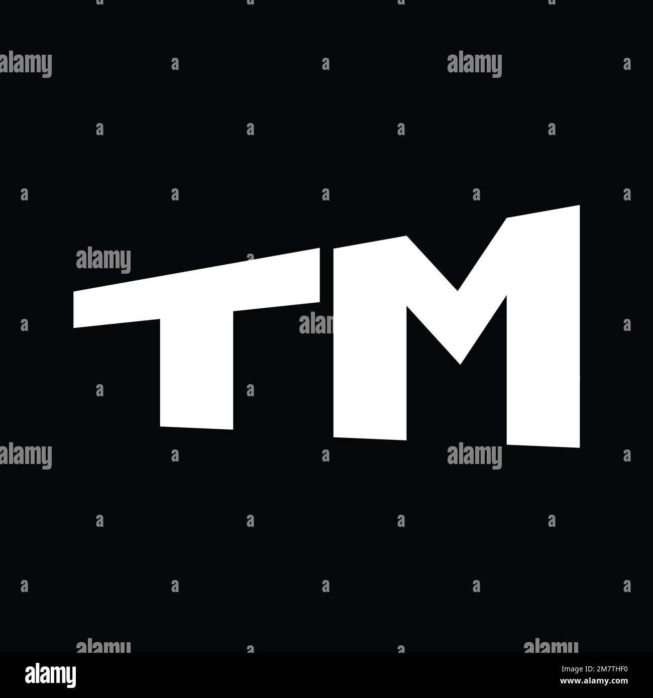 TM Logo monogram big alphabet vector images design template Stock Photo ...
