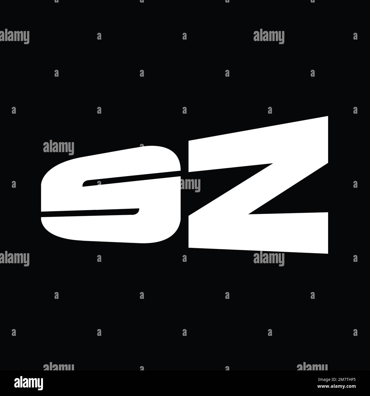 SZ Logo monogram big alphabet vector images design template Stock Photo ...