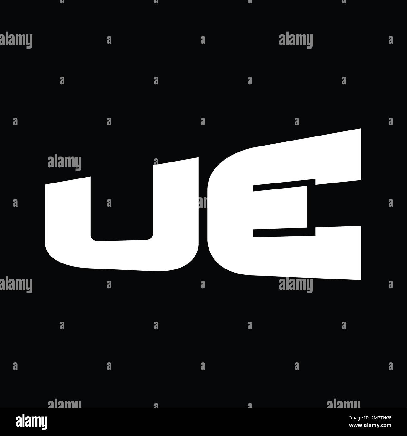 UE Logo monogram big alphabet vector images design template Stock Photo ...