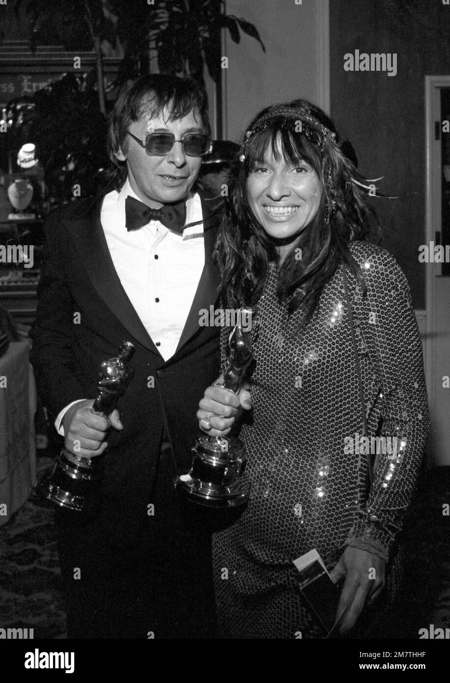 Jack Nitzsche and Buffy Sainte-Marie at the 55th Academy Awards with ...