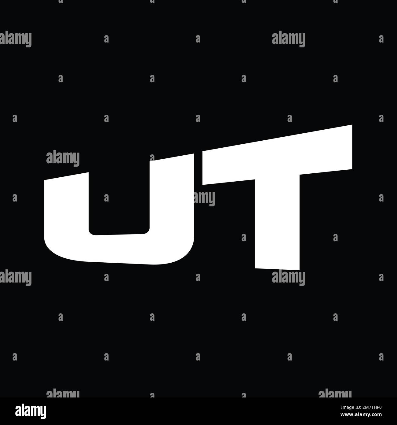 UT Logo monogram big alphabet vector images design template Stock Photo ...