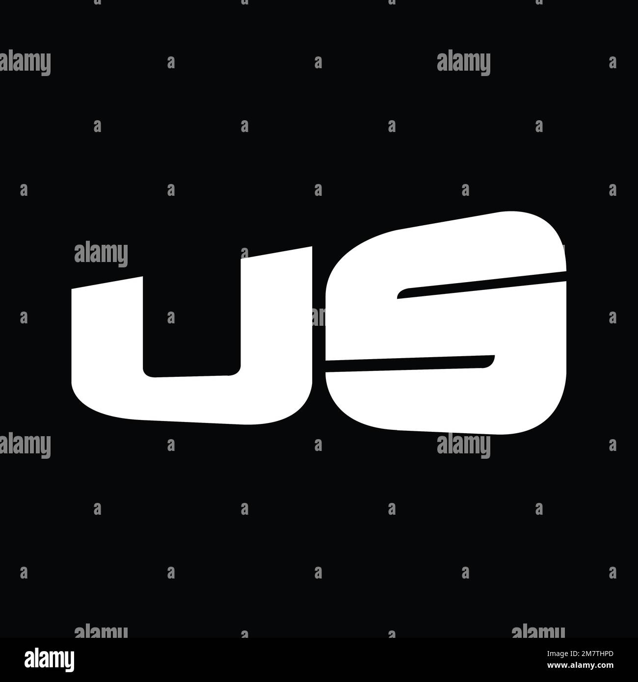 US Logo monogram big alphabet vector images design template Stock Photo ...