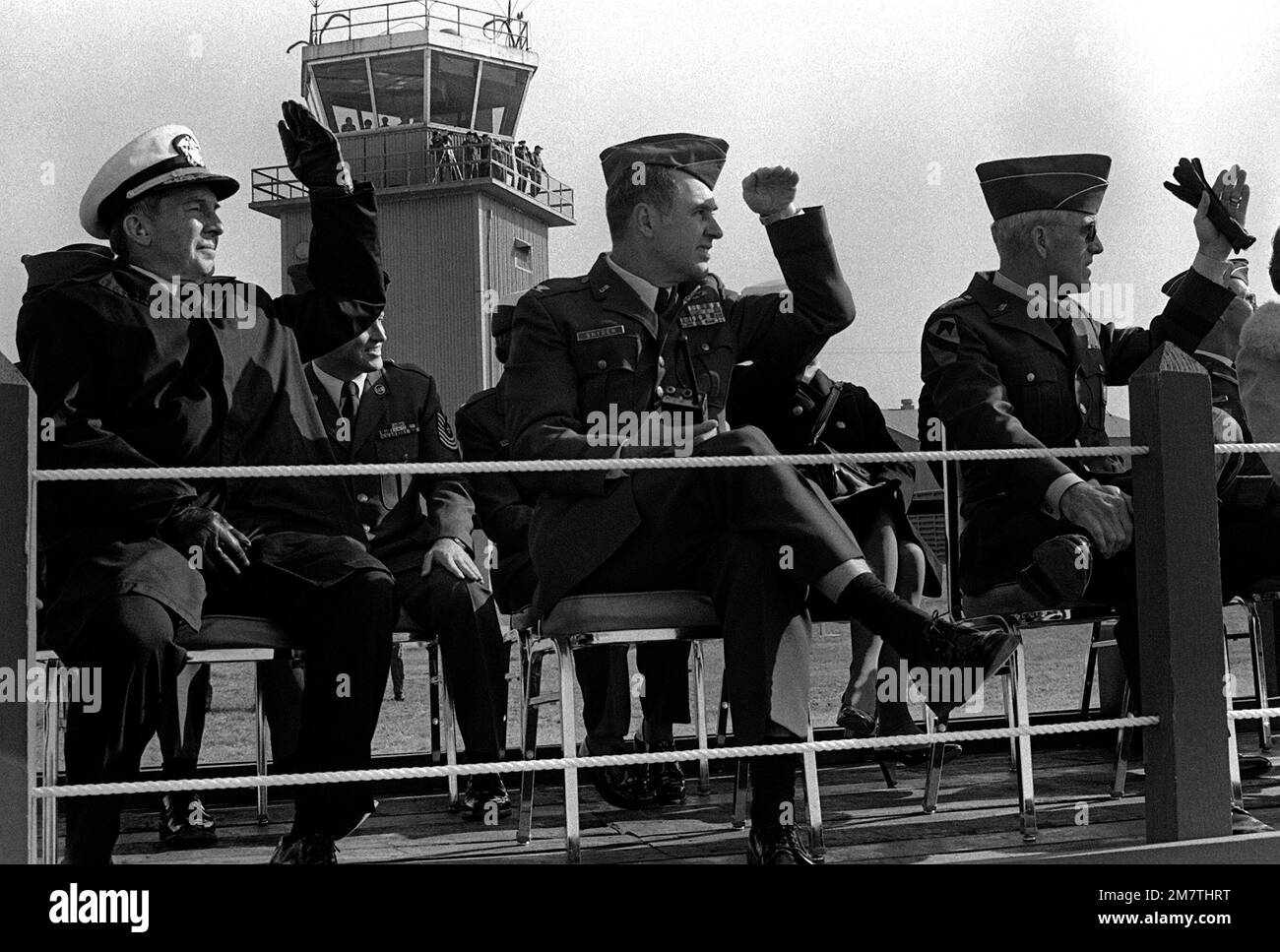 From right to left: GEN John A. Wickham Jr., commander, Korean Forces ...