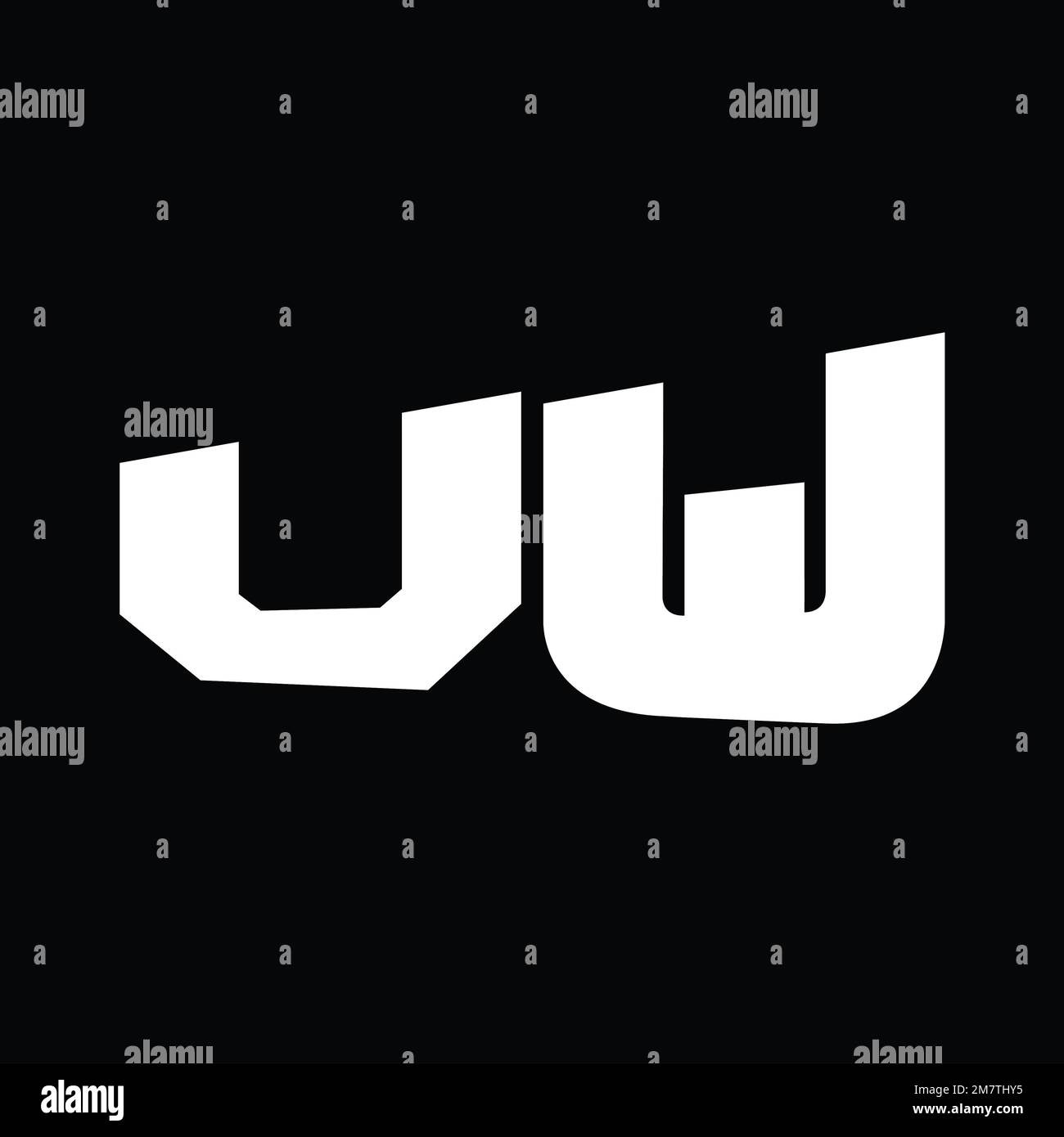 VW Logo monogram big alphabet vector images design template Stock Photo ...