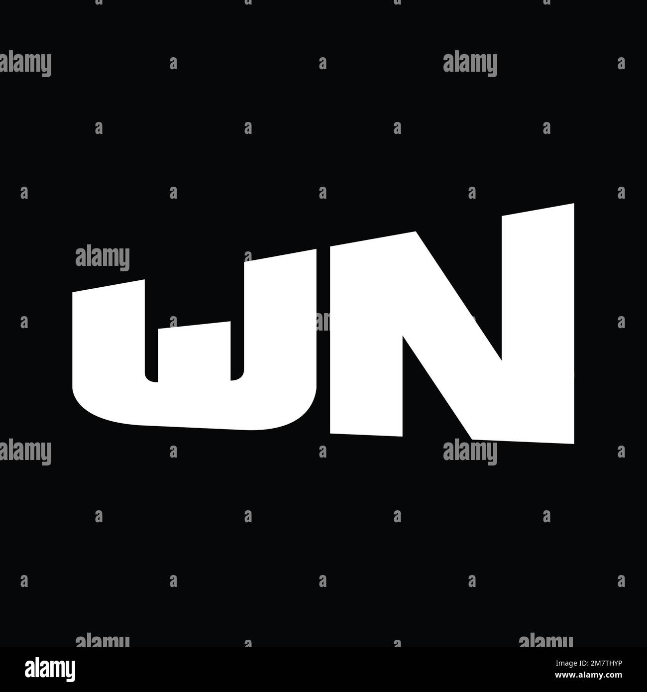 WN Logo monogram big alphabet vector images design template Stock Photo ...