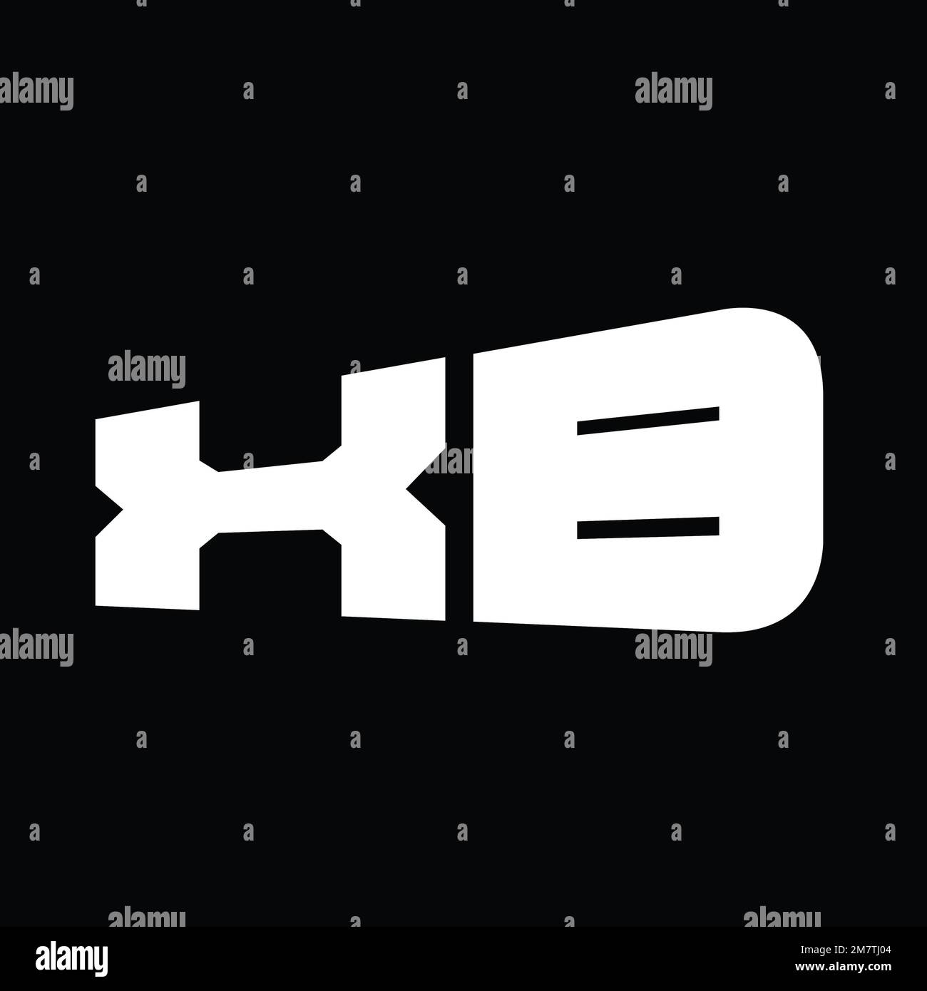 X and b initials hi-res stock photography and images - Alamy