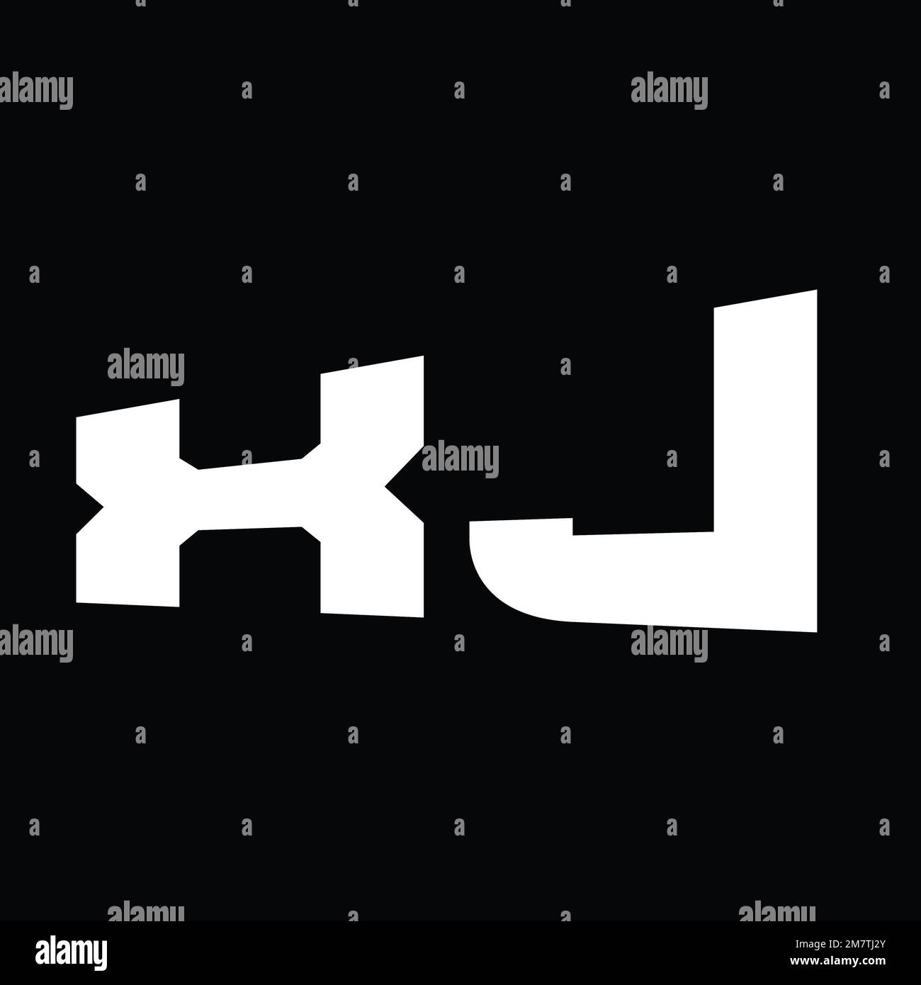 XJ Logo monogram big alphabet vector images design template Stock Photo ...