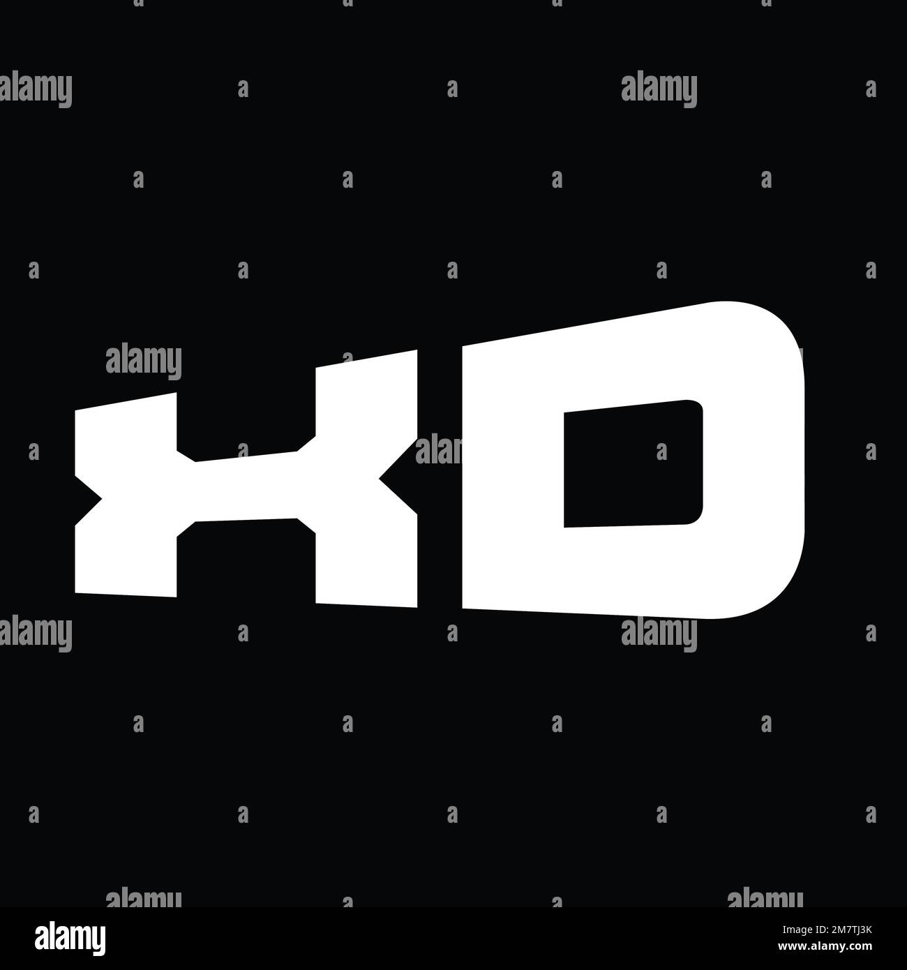 XD Logo monogram big alphabet vector images design template Stock Photo ...