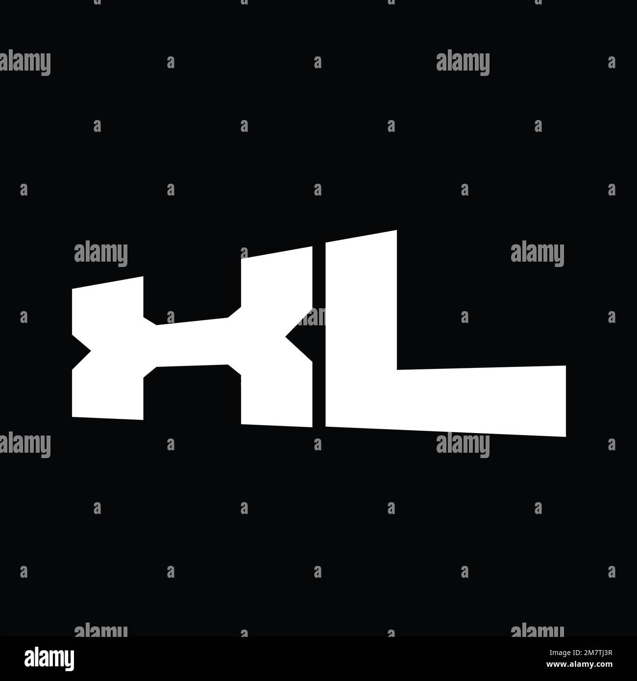 XL Logo monogram big alphabet vector images design template Stock Photo ...