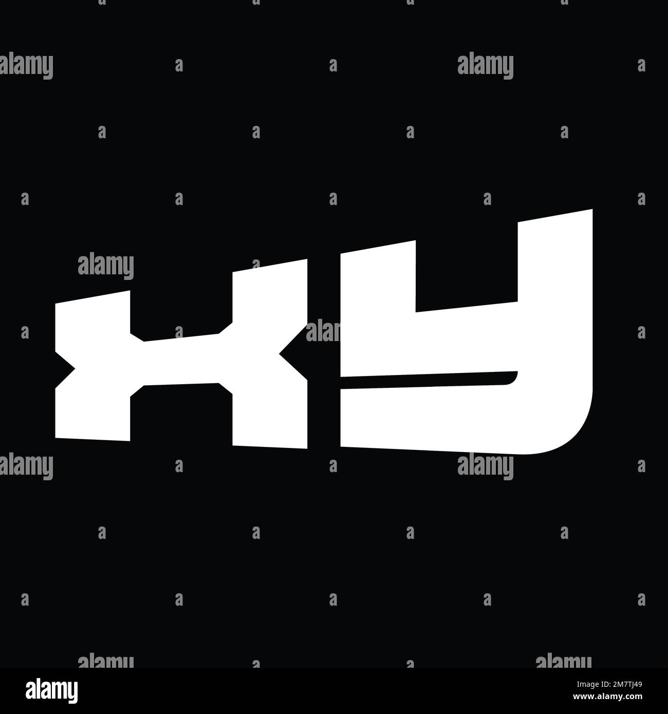 XY Logo monogram big alphabet vector images design template Stock Photo ...