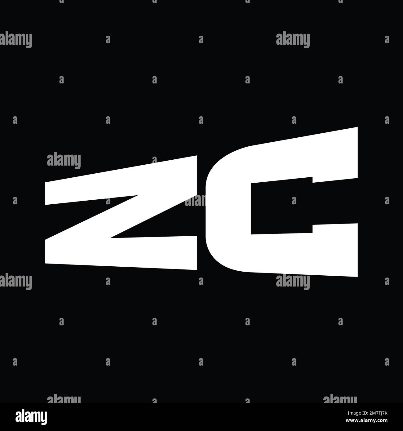 ZC Logo monogram big alphabet vector images design template Stock Photo ...