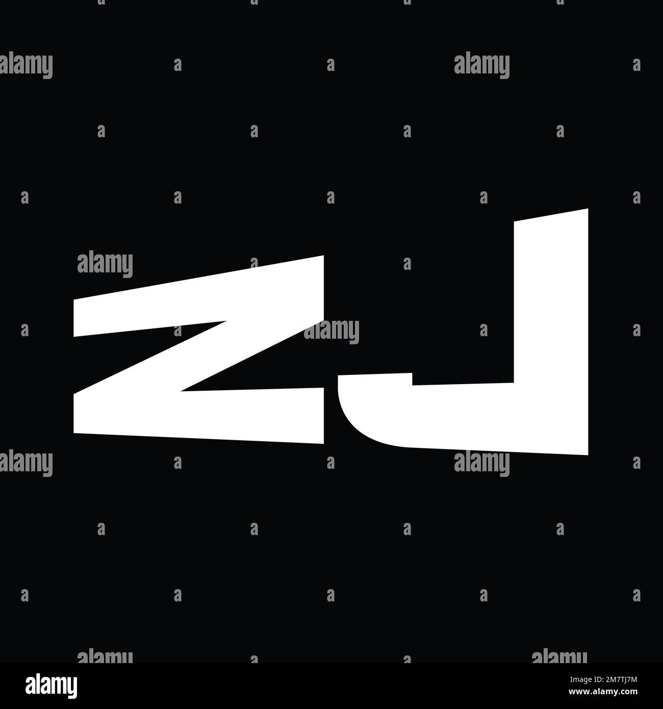ZJ Logo monogram big alphabet vector images design template Stock Photo ...