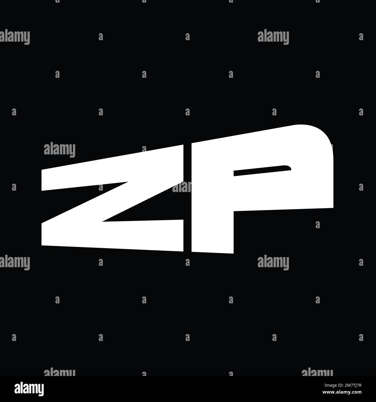 ZP Logo monogram big alphabet vector images design template Stock Photo ...