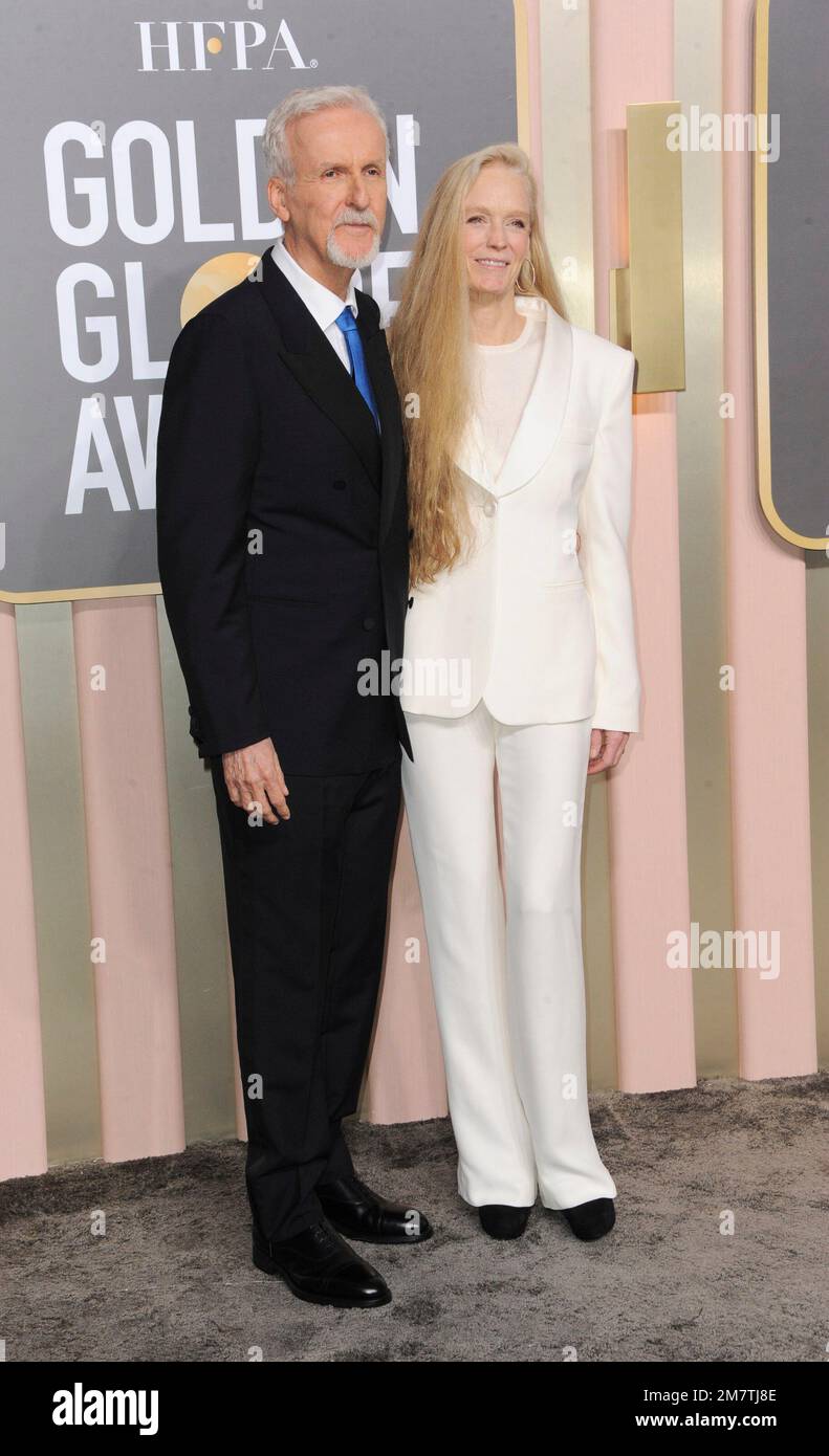 Beverly Hills, CA. 10th Jan, 2023. James Cameron, Suzy Amis Cameron at ...